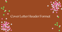 Six Best Cover Letter Header Format Samples With Examples